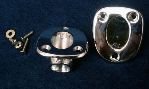 HA43 - Polished Stainless Steel Rear Clamshell Latch Cover Plate 2PC S ...